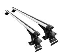 China Universal Lockable Crossbar For Luggage Roof Rack Black Metal for sale