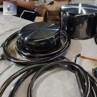 China Gold / Black Color Vacuum Titanium Coating Machine For Stainless Steel Shisha Pot for sale