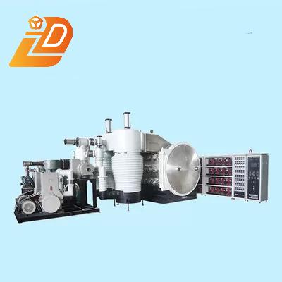 China Real Gold Target PVD Vacuum Coating Machine Full Auto With Horizontal Single Door for sale