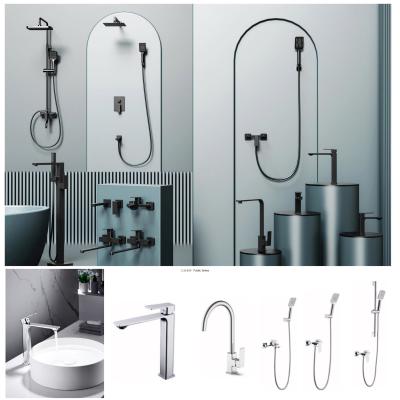 China Multifunctional Thermostatic Bath Shower Mixer Bathroom Shower Mixer Customized Size for sale