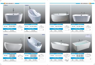 China Contemporary Bathroom Tubs Soaking Bath Tub 1500mm-2200mm Length for sale