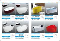 China Polished Finish Modern Bathroom Bathtub Designer Freestanding Bath 600mm 580mm Height for sale
