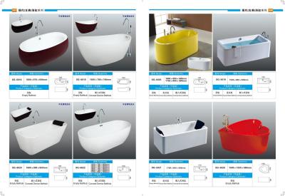 China Polished Finish Modern Bathroom Bathtub Designer Freestanding Bath 600mm 580mm Height for sale