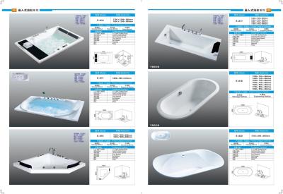 China Rectangular Jacuzzi Tub For Hotel Bathroom Sanitary Wares for sale