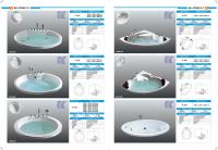 China Sleek Design Concealed Bathtub Round Jacuzzi Tub Acrylic For Body Rejuvenating for sale