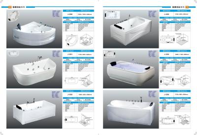 China Bathroom Sanitary Wares Corner Massage Bathtub OEM for sale
