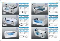 China Advanced Bathroom Sanitary Wares Freestanding Massage Bathtub Intelligent Control for sale
