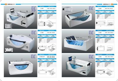 China Advanced Bathroom Sanitary Wares Freestanding Massage Bathtub Intelligent Control for sale