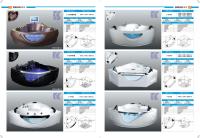 China Surface Polished Hydro Massage Bath Tub Bubble Massage Tub 1500mm Length for sale