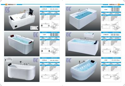 China Contemporary Hydromassage Jacuzzi Tub 620mm Height  For Relieve Stress for sale