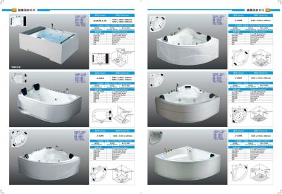 China Durable Rectangular Wall Mounted Bathtub 6 Air Bubble Jets Bathroom Sanitary Wares for sale