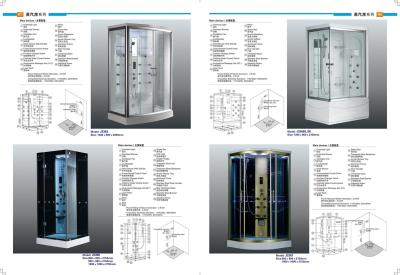 China 2150mm Height Steam Bath Shower Cabin Bathroom Sanitary Wares 2.8KW for sale