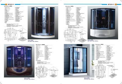 China Polished Finish Steam Shower Cabinet Hydromassage Shower Cabin Multifunctional for sale