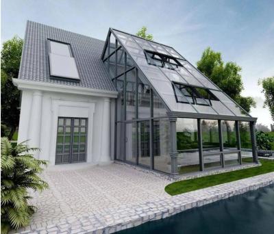 China UV Proof Outdoor Metal Glass Patios Sunrooms High Corrosion Resistance for sale