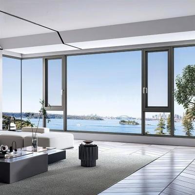 China Customization Modern Aluminum Window Aluminum Double Pane Windows Insect Control for sale