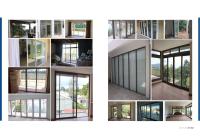 China Modern Tempered Glass Aluminum Frame Sliding Windows Erosion Resistant SGS for sale