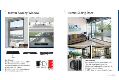 China unbreakable Modern Aluminum Window For Heat Sound Insulation long Life Span for sale