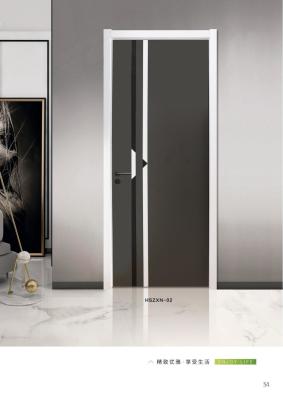 China Water Repellent WPC Flush Door WPC Toilet Door With PVC Film Design for sale