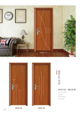 China Waterproof WPC Bathroom Doors With Customizable Frame Line 60/70/80/90/100mm for sale