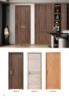 China Innovative Residential WPC Laminated Door Various Styles Waterproof for sale