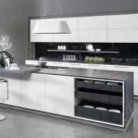 China High End Convenience Commercial Kitchen Cabinet Units Luxury Design for sale