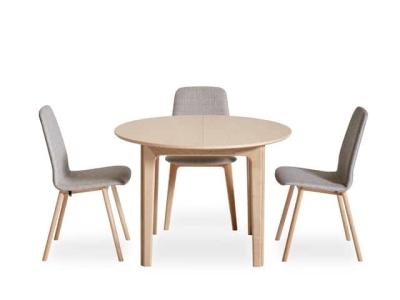China Easy Assembly  Modern Indoor Furniture Sleek Durable Round Dining Table Set for sale