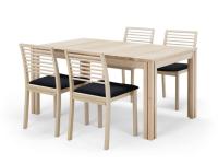 China Rustic Natural Wood Dining Room Set For Stylish Living Spaces Plain Design for sale