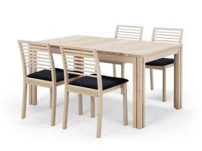 China Rustic Natural Wood Dining Room Set For Stylish Living Spaces Plain Design for sale