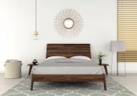 China Stylish Modern Wooden Bed Commercial Indoor Furniture Easy Installation for sale