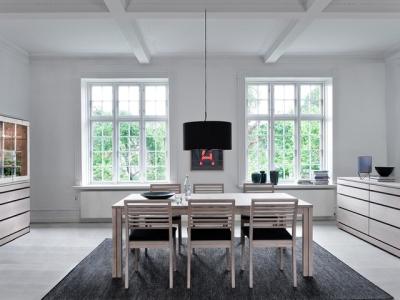 China Modern Wood And Metal Furniture Dining Table And Chairs Multi Functional Customized for sale