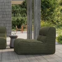 China No Assembly Required Modern Patio Furniture Black Sleek Durable  Garden Lounge Sofa for sale