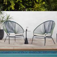 China Minimalist Design Modern Outdoor Patio Furniture Metal Patio Chairs Anti Corrosion for sale