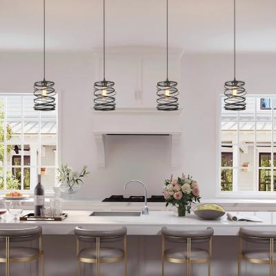 China Deluxe  Modern Vintage Led Pendant Light With Metal / Glass Shade for sale