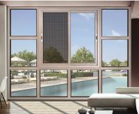 China Rustic Commercial Aluminium Windows Double Glazed Casement Windows Hurricane Resistance for sale