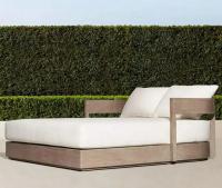 China Low Maintenance Modern Outdoor Furniture Easily Transported Wood Patio Daybed for sale