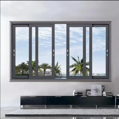 China Aluminum Window For Easy Access And Smooth Operation With Horizontal Opening Pattern for sale