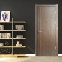 China Customizable Waterproof WPC Interior Door 45mm Thickness 700-1100mm Width for sale