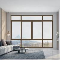 China Traditional Design Modern Aluminum Window with Push Opening Pattern and Roller Blind for 15 Years Durability for sale