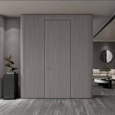 China Customized WPC Door With 60/70/80/90/100mm Frame Line And 90/120/140/180/200/260mm Frame ISO9001 Certified for sale