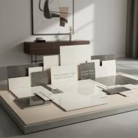 China Satin Finish Ceramic Tiles in Various Sizes Offering Scratch Resistant Surface for Modern Interiors for sale