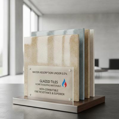 China Glazed Ceramic Tiles with Water Absorption Under 0.5% Non-combustible Fire Resistance and Scratch Resistant Surface for sale