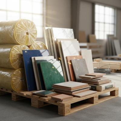 China Insulation Home Building Materials Including Glazed Polished and Unpolished Tile Types Residential Construction Supplies for sale