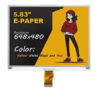 China 5.83inch Four Color E-Paper Display with Fast Refresh for Electronic Shelf Labels and Smart Home for sale
