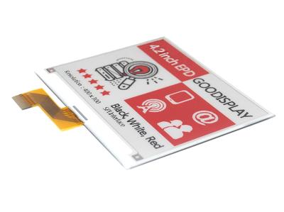 China 4.2inch 3-Color E Ink Display with 10s Fast Refresh and Partial Update for Electronic Shelf Labels for sale