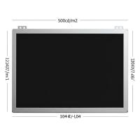 China 500cd/m2 10.4'' 1024*768 Pixels Industrial LCD Display and Computer Monitor for sale