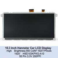 China 10.3 Inch Hannstar Car LCD Display with 850 Cd/M² High Brightness and 1920*720 Pixels Resolution for sale