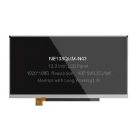 China BOE NE133QUM-N43 13.3 Inch LCD Panel with 1920*1080 Resolution 580 CCD/M2 Brightness and 9K Hours Working Life for sale
