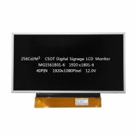 China CSOT 15.6inch Digital Signage LCD Monitor with 250cd/m2 Brightness and 1920x1080 Resolution for sale