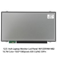 China 12.5 Inch Laptop Monitor LCD Panel with 1920*1080pixels Resolution and 600 Cd/M2 Brightness for sale