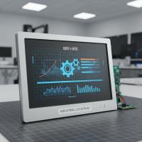 China 10.4 Inch 400cd/m2 Industrial LCD Display with 800×600 Pixels Resolution and 3.3V Voltage Supply for sale